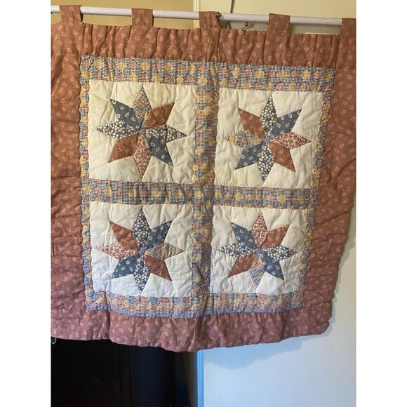 Source Unknown | Bedding | Patchwork Star Pattern Quilt Wall Hanging 36 ...